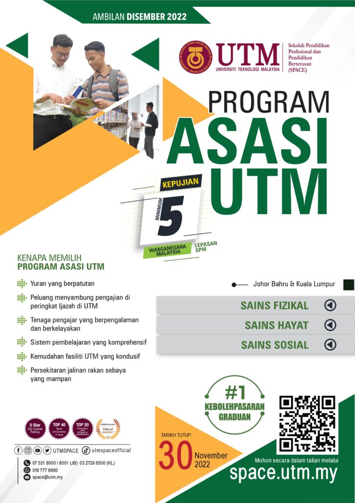 UTM Foundation Programme - SPACE : Official Portal of School of ...