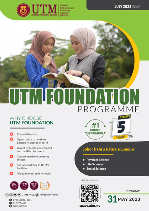 UTM Foundation Programme - SPACE : Official Portal of School of ...