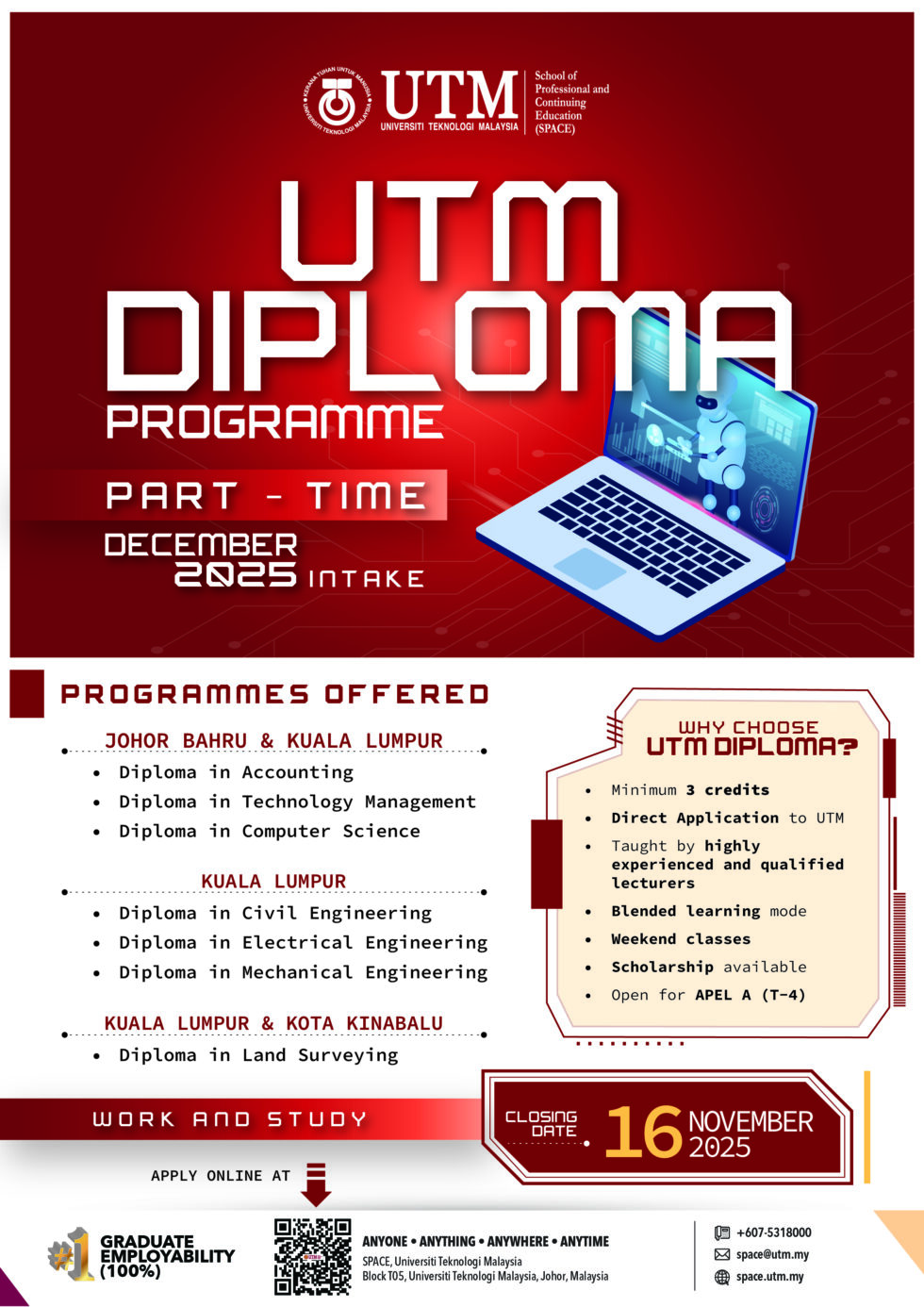 Diploma Programme | SPACE UTM