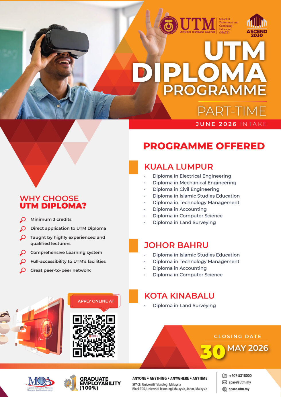Diploma Programme | SPACE UTM